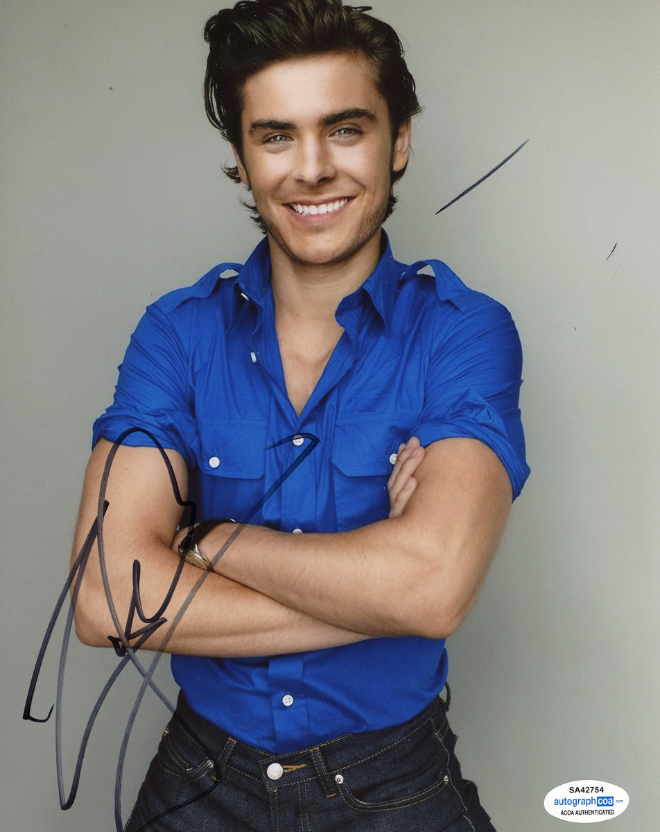 Zac Efron Hot Signed Autograph 8x10 Photo ACOA #2 | Outlaw Hobbies ...