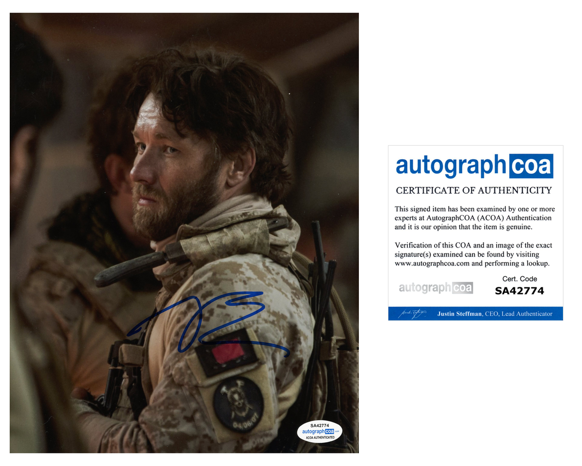 Joel Edgerton Zero Dark Thirty Signed Autograph 8x10 Photo ACOA Warrior ...