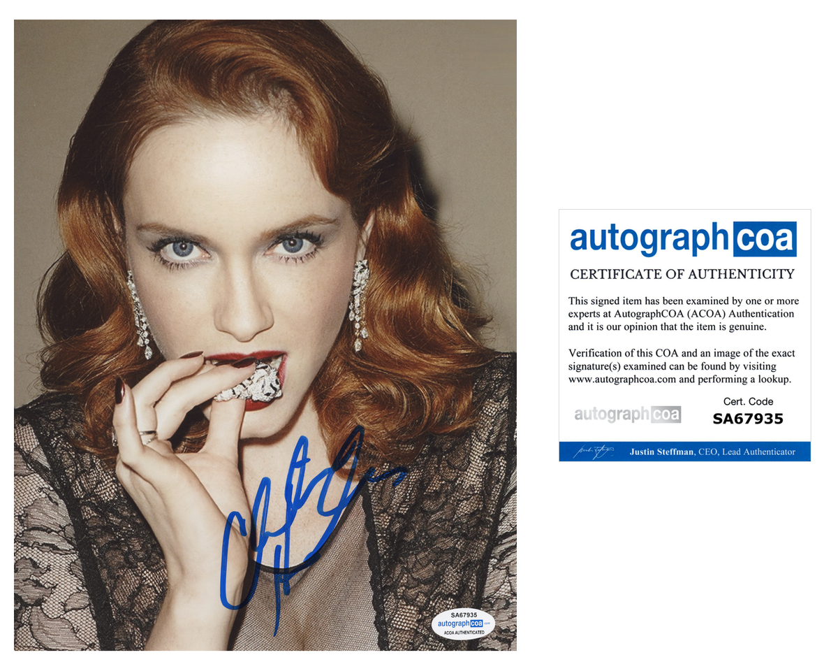 Christina Hendricks Sexy Signed Autograph 8x10 Photo ACOA | Outlaw ...