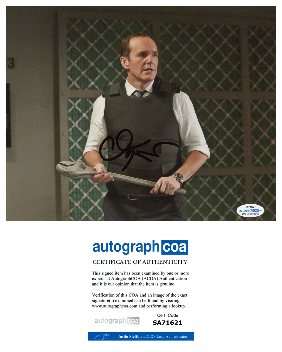 Clark Gregg Coulson Avengers Shield Signed Autograph 8x10 Photo ACOA ...
