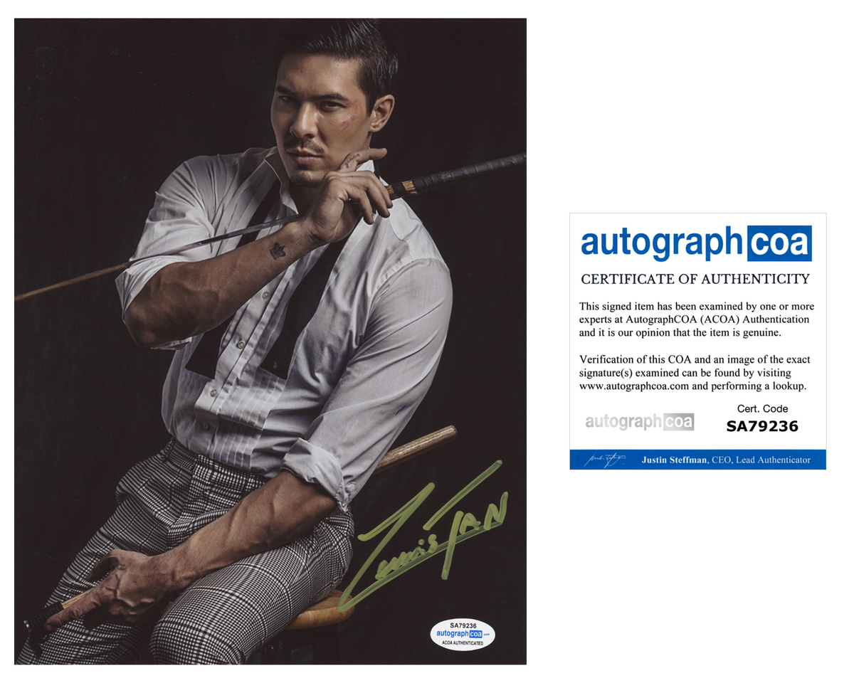 Lewis Tan Mortal Kombat Signed Autograph 8x10 Photo ACOA | Outlaw ...