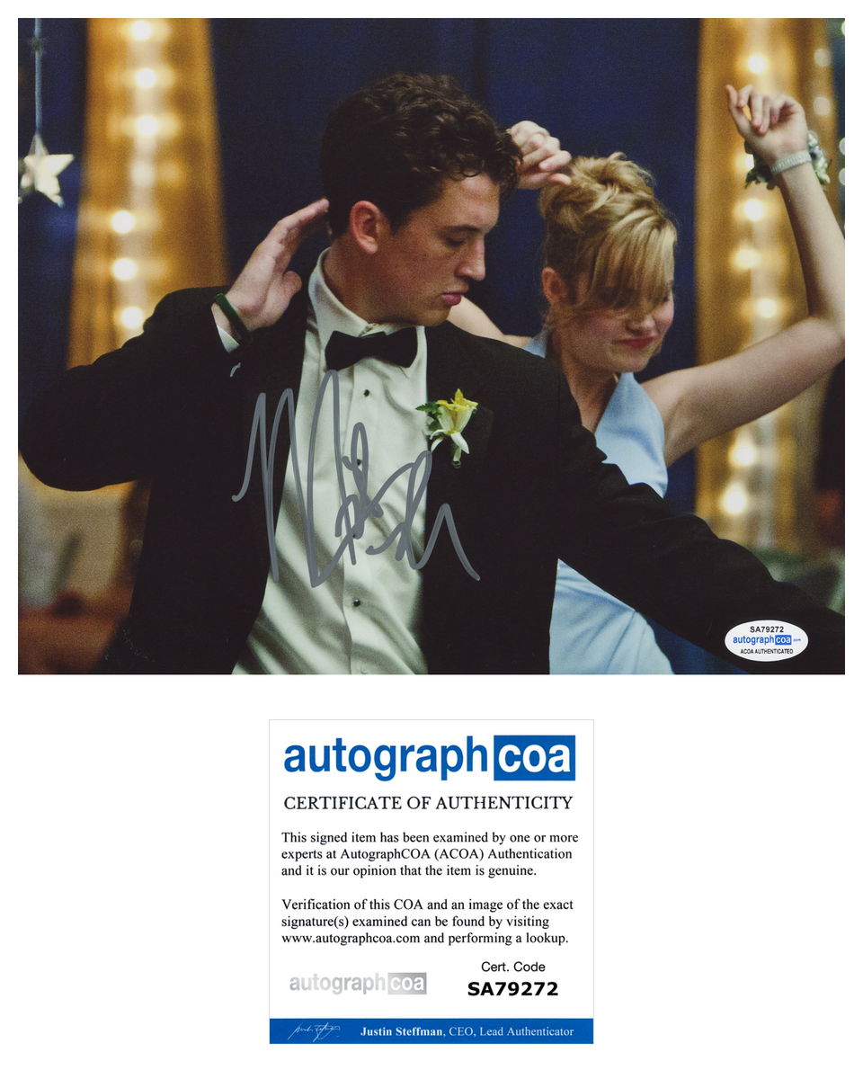 Miles Teller Footloose Signed Autograph 8x10 Photo ACOA | Outlaw ...