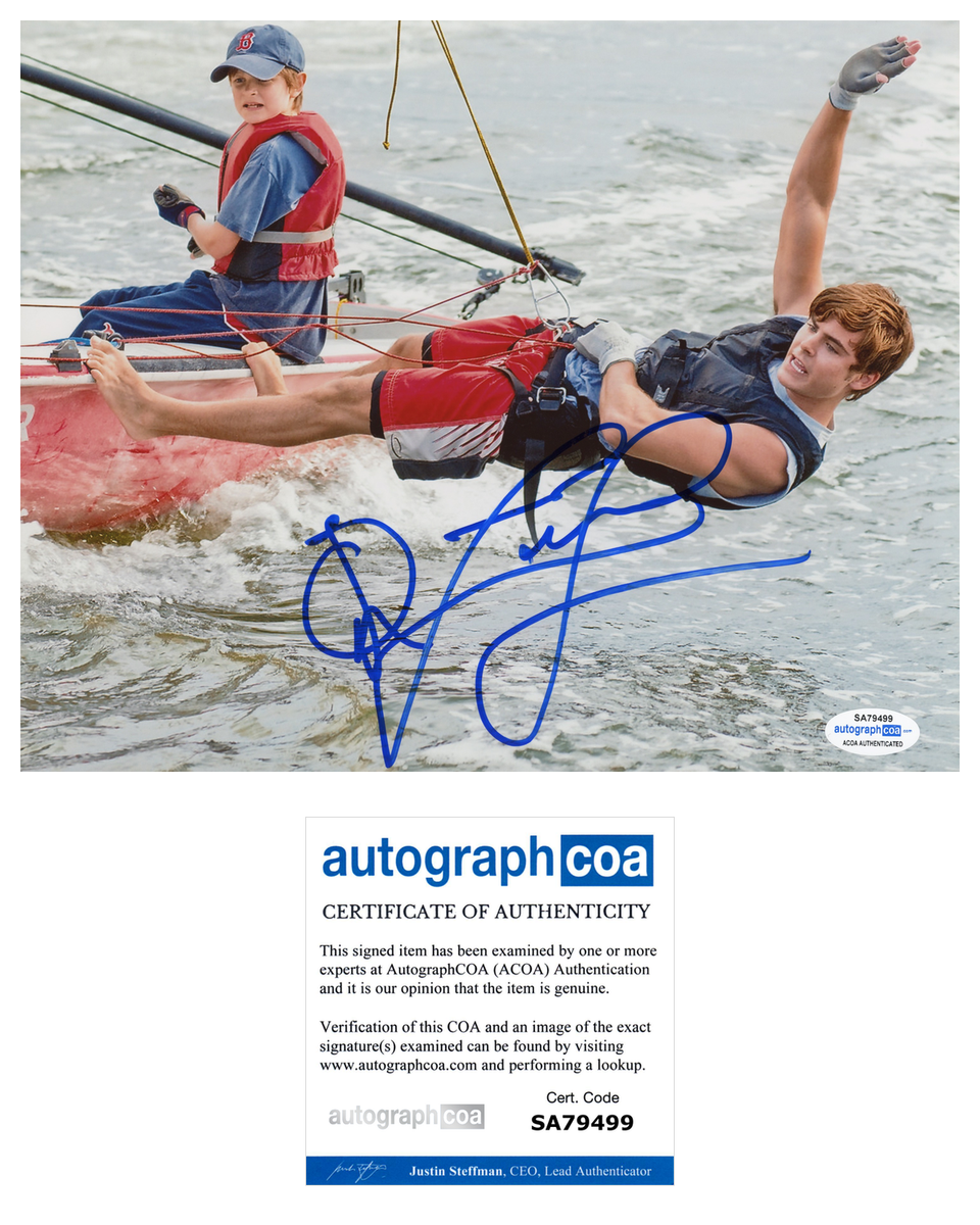 Zac Efron Charlie St Cloud Signed Autograph 8x10 Photo ACOA | Outlaw ...