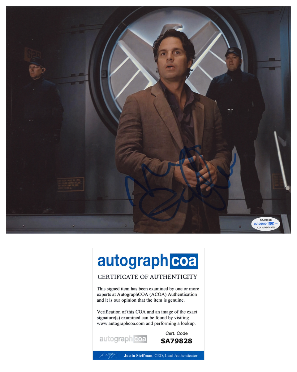 Mark Ruffalo Avengers Signed Autograph 8x10 Photo ACOA Hulk | Outlaw ...