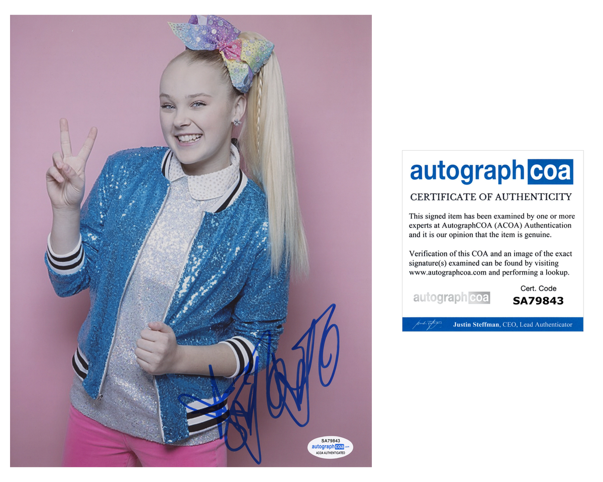 JoJo Siwa Dance Moms Signed Autograph 8x10 Photo ACOA | Outlaw Hobbies ...
