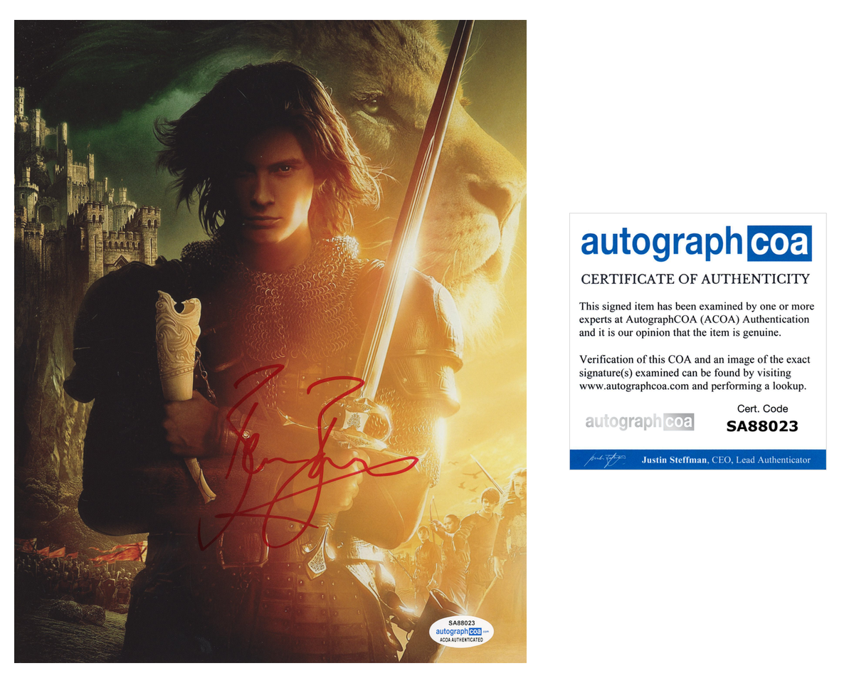 Ben Barnes Chronicles of Narnia Signed Autograph 8x10 Photo ACOA ...