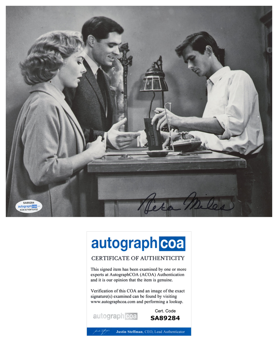 Vera Miles Psycho Signed Autograph 8x10 Photo ACOA | Outlaw Hobbies ...