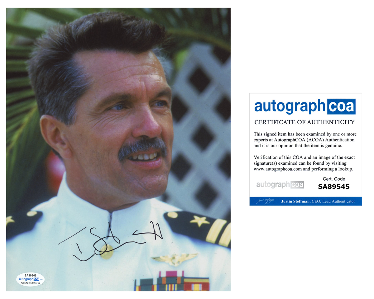 Tom Skerritt Top Gun Signed Autograph 8x10 Photo ACOA | Outlaw Hobbies ...