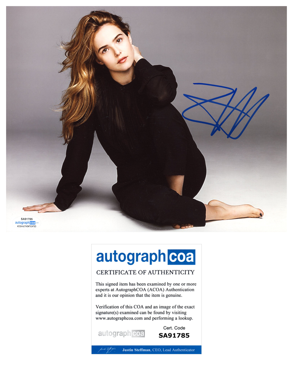 Zoey Deutch Sexy Signed Autograph 8x10 Photo ACOA | Outlaw Hobbies ...