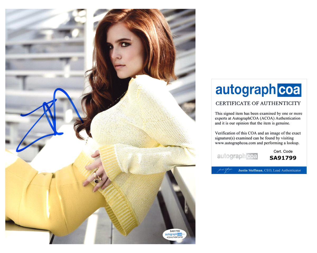 Zoey Deutch Sexy Signed Autograph 8x10 Photo ACOA | Outlaw Hobbies ...