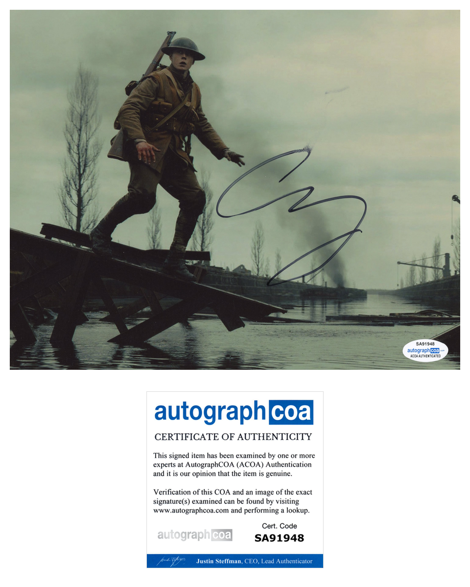 George Mackay 1917 Signed Autograph 8x10 Photo ACOA | Outlaw Hobbies ...