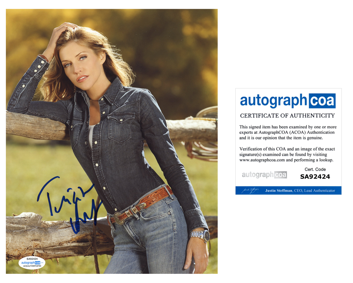 Tricia Helfer Sexy Lucifer Signed Autograph 8x10 Photo ACOA | Outlaw ...