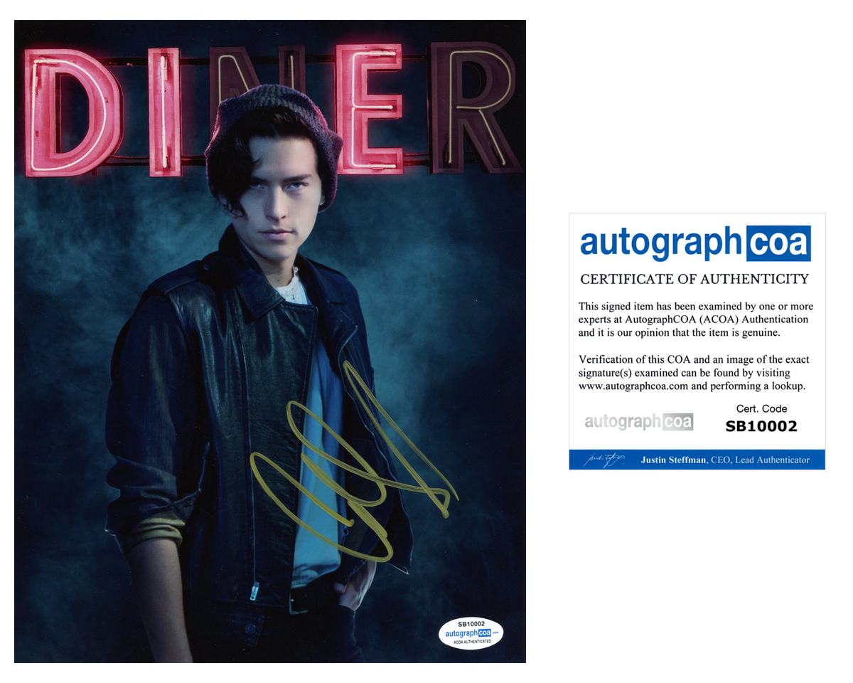 Cole Sprouse Riverdale Signed Autograph 8x10 Photo ACOA | Outlaw ...