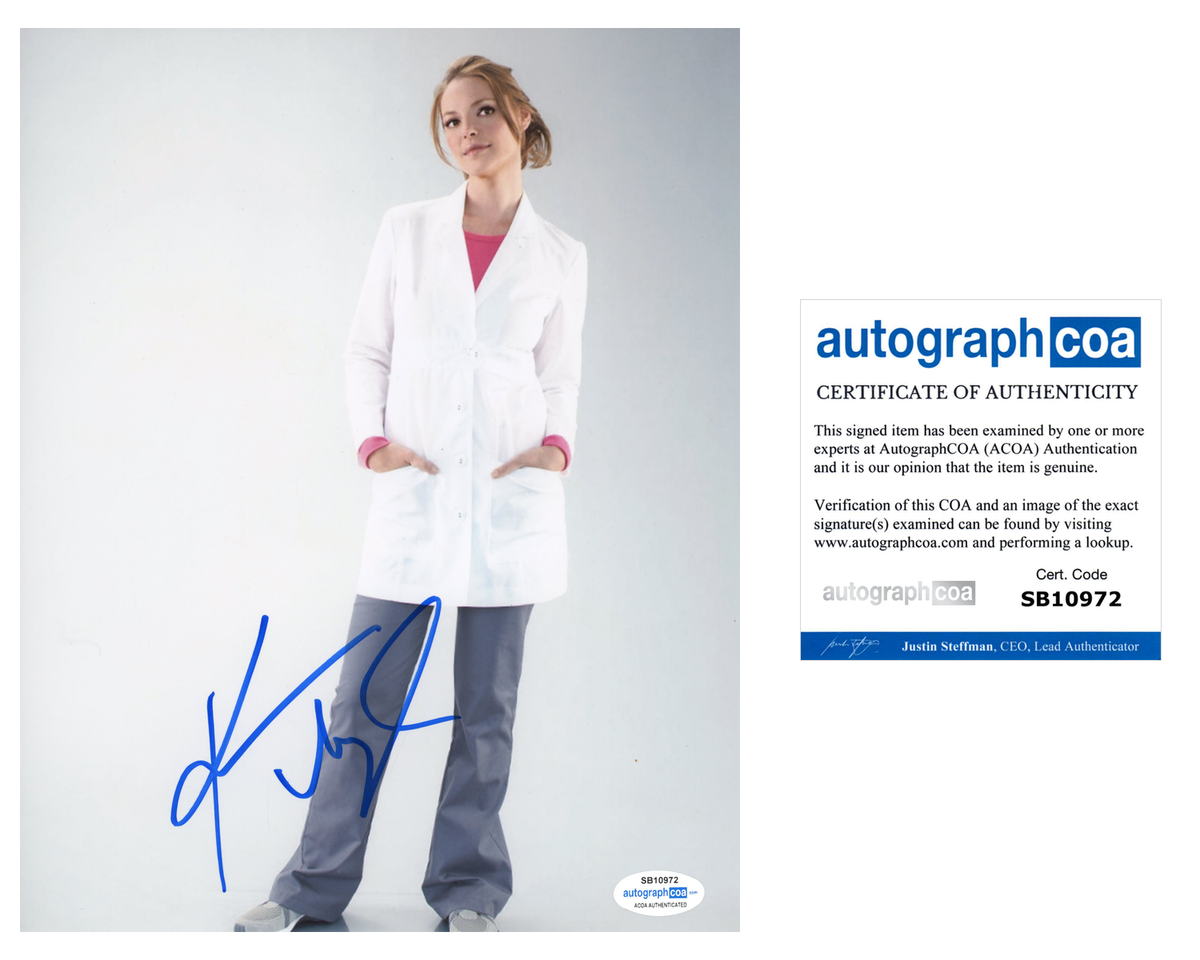 Katherine Heigl Grey's Anatomy Signed Autograph 8x10 Photo ACOA ...