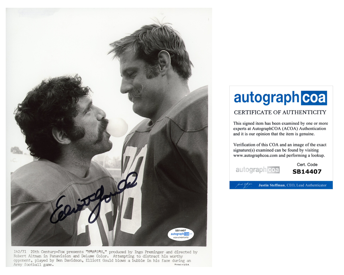 Elliott Gould Mash Signed Autograph 8x10 Photo ACOA | Outlaw Hobbies ...