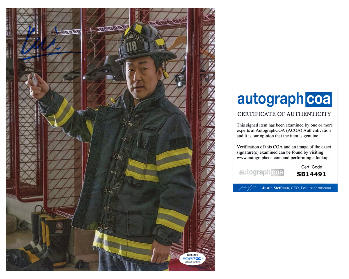 Kenneth Choi 9-1-1 Chimney Signed Autograph 8x10 Photo ACOA | Outlaw ...