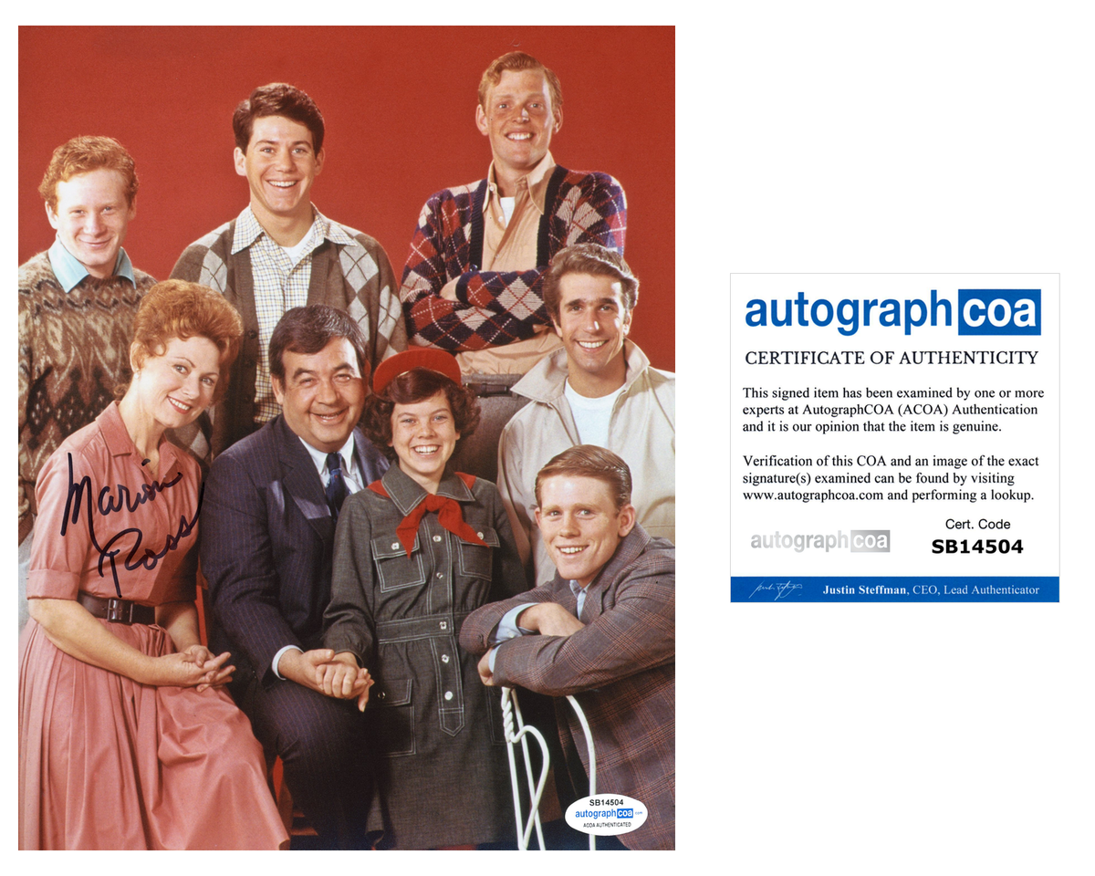 Marion Ross Happy Days Signed Autograph 8x10 Photo ACOA | Outlaw ...