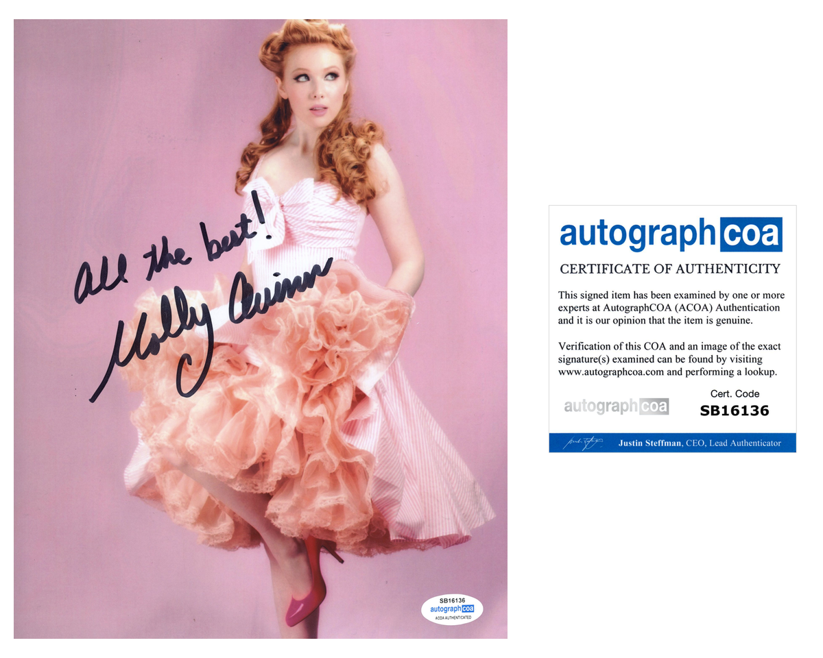 Molly Quinn Castle Signed Autograph 8x10 Photo ACOA | Outlaw Hobbies ...