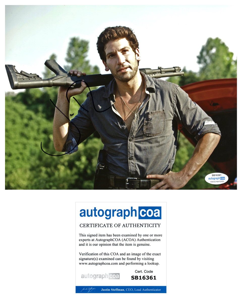 Jon Bernthal Walking Dead Signed Autograph 8x10 Photo ACOA | Outlaw ...
