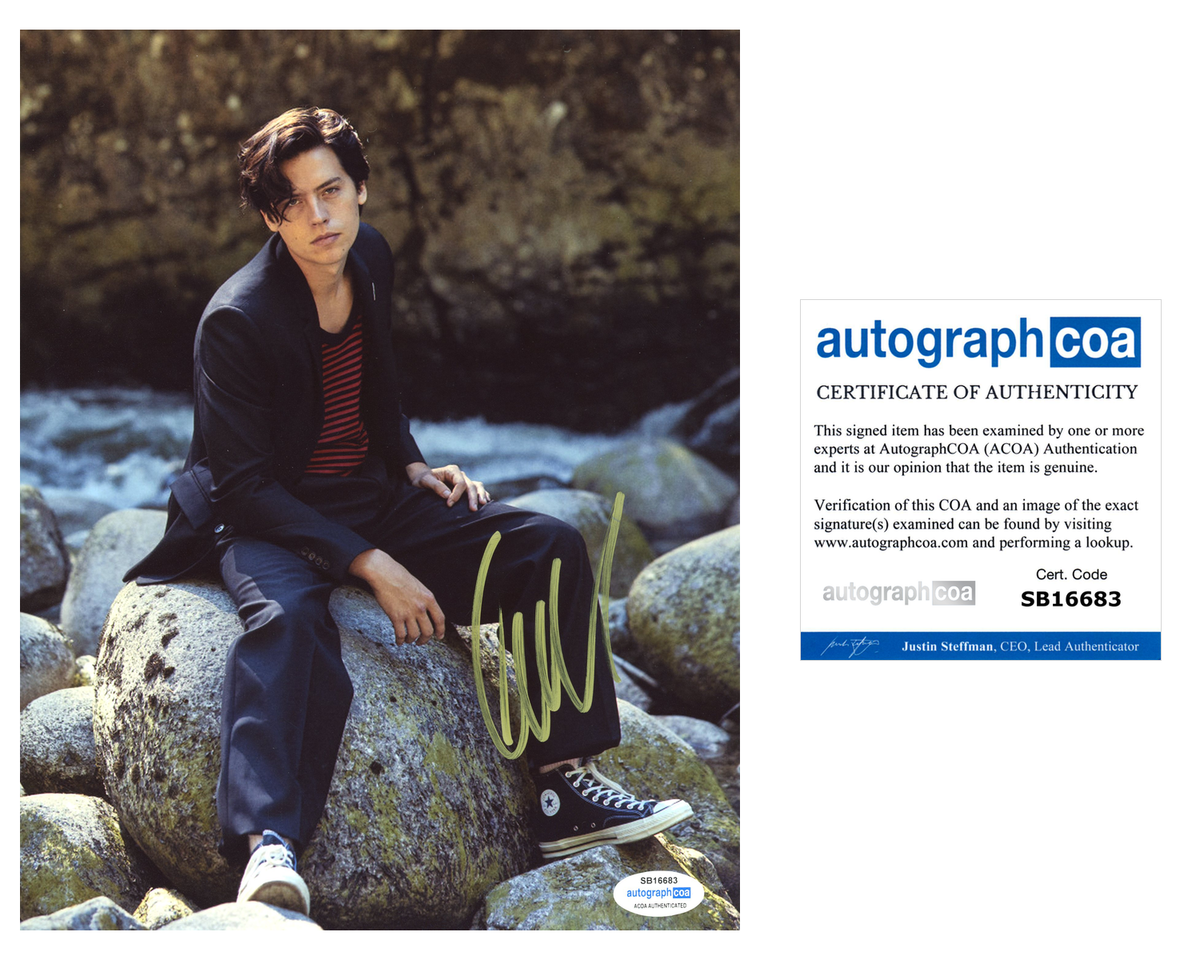 Cole Sprouse Riverdale Signed Autograph 8x10 Photo ACOA | Outlaw ...