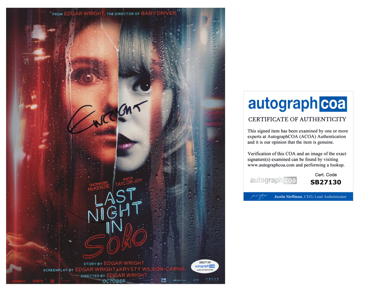 Edgar Wright Last Night in Soho Signed Autograph 8x10 Photo ACOA ...