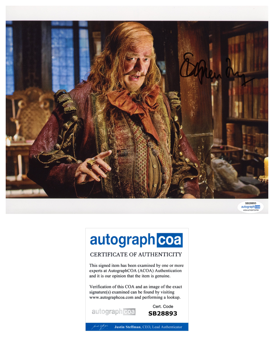 Stephen Fry The Hobbit Signed Autograph 8x10 Photo ACOA | Outlaw ...