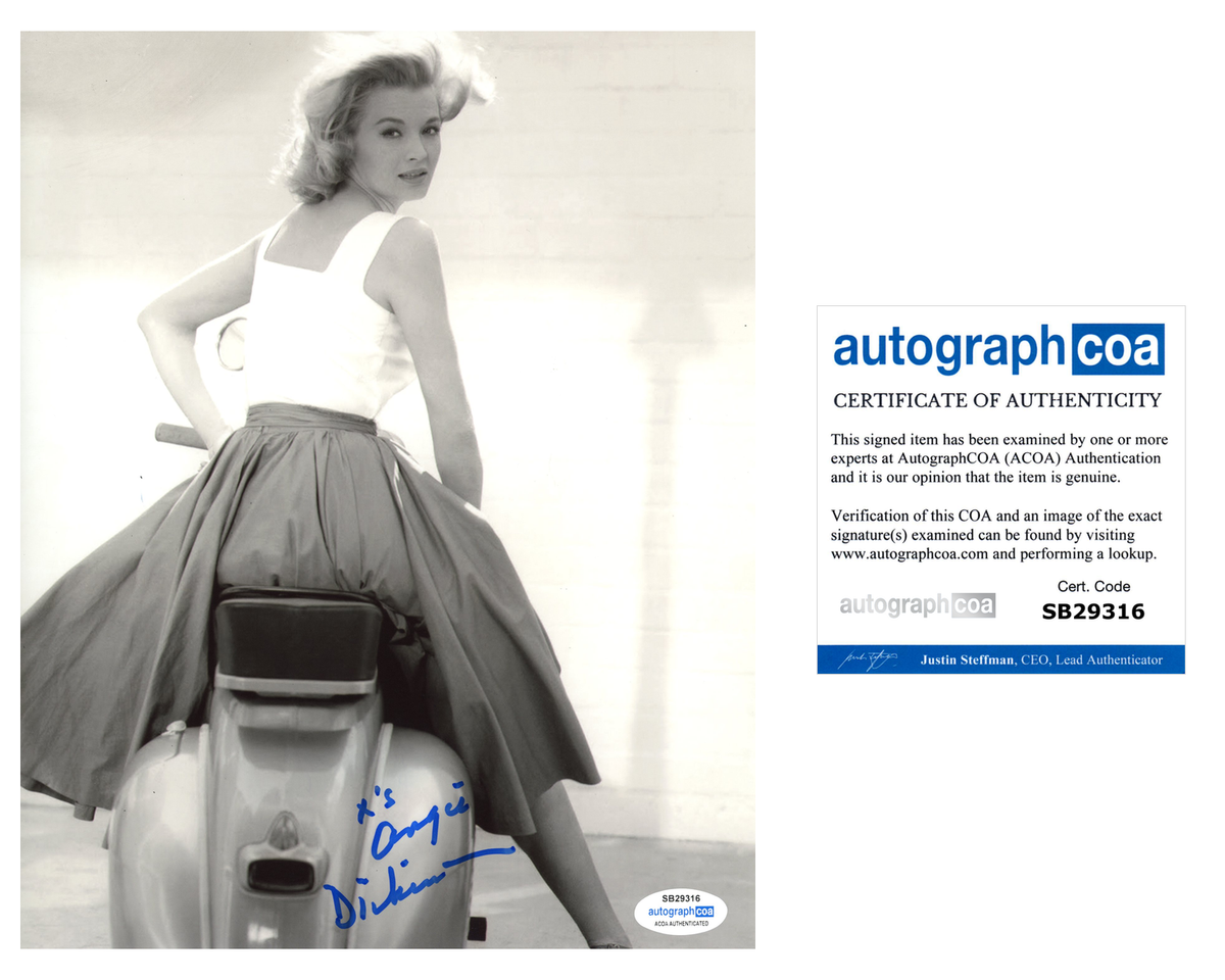 Angie Dickinson Sexy Signed Autograph 8x10 Photo ACOA | Outlaw Hobbies ...
