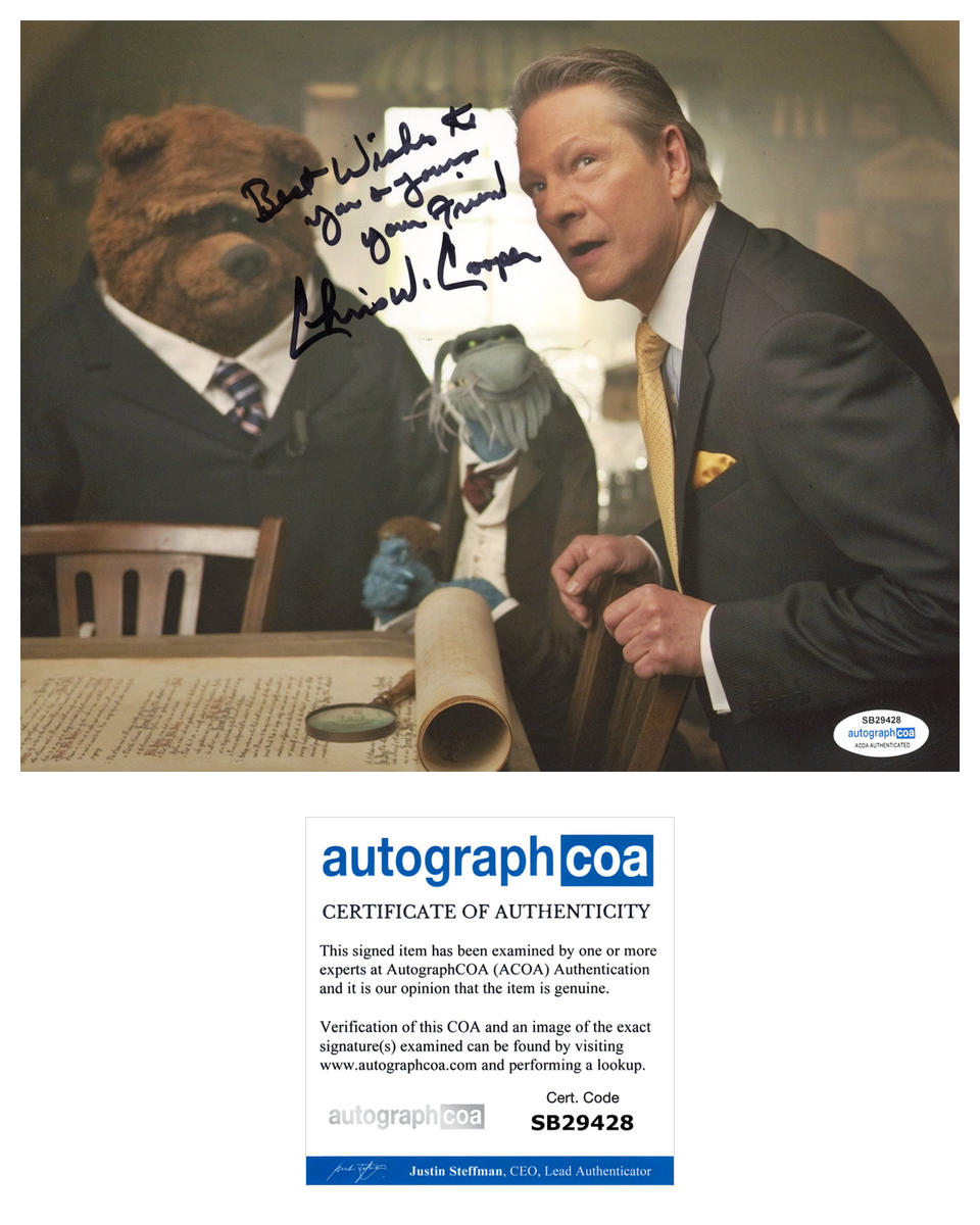 Chris Cooper Muppets Signed autograph 8x10 Photo ACOA | Outlaw Hobbies ...