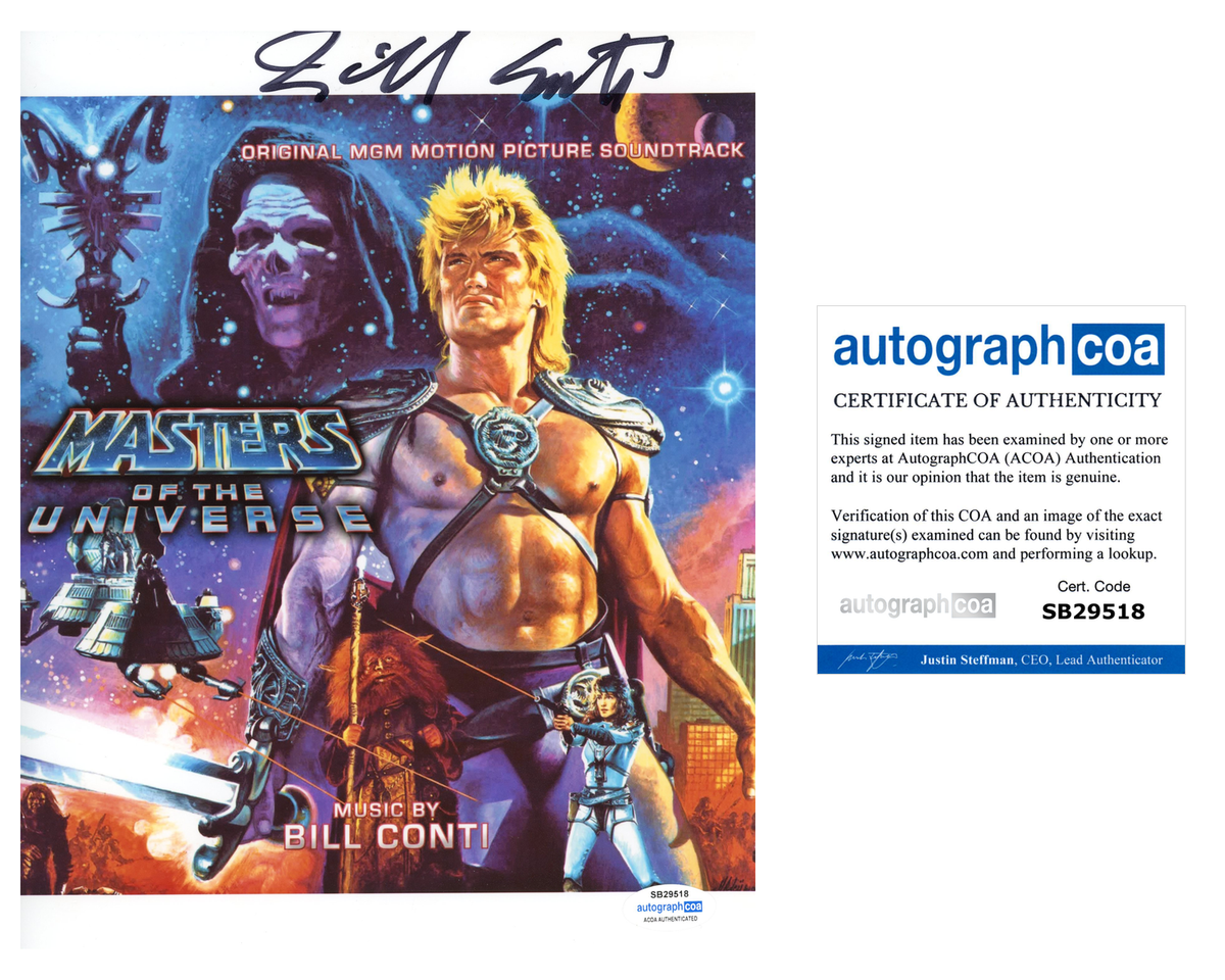 Bill Conti He Man Master Universe Signed Autograph 8x10 Photo ACOA ...