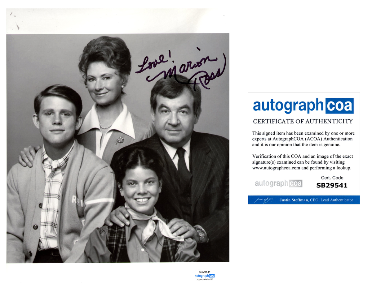 Marion Ross Happy Days Signed Autograph 8x10 Photo ACOA | Outlaw ...