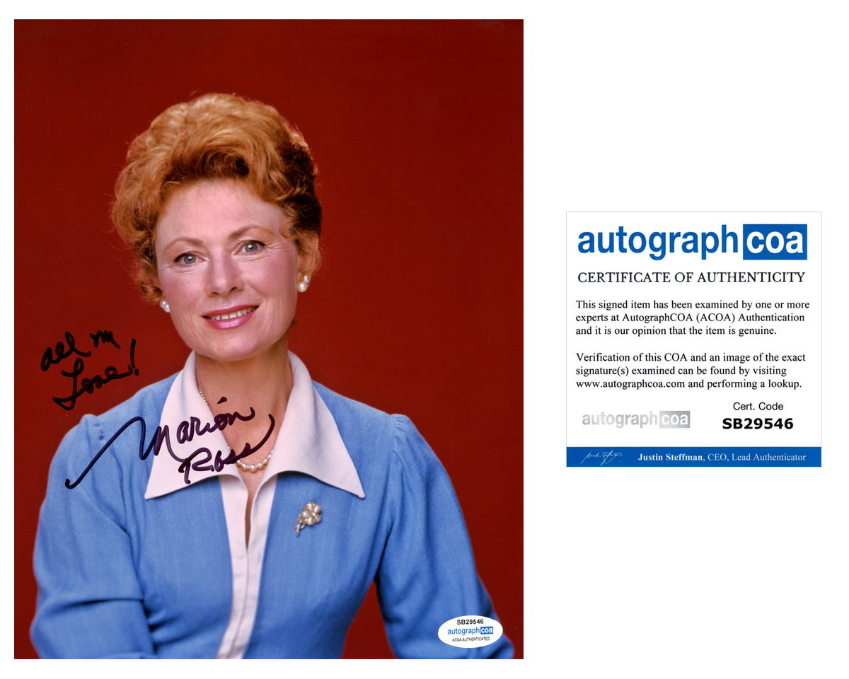 Marion Ross Happy Days Signed Autograph 8x10 Photo ACOA | Outlaw ...
