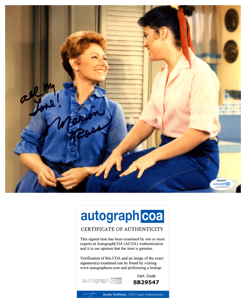 Marion Ross Happy Days Signed Autograph 8x10 Photo ACOA | Outlaw ...