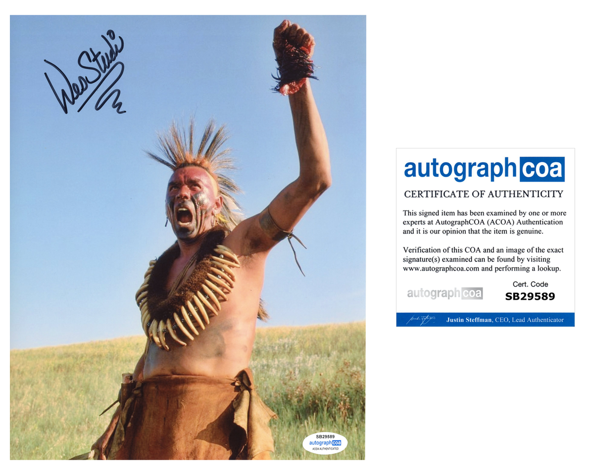 Wes Studi Dances with Wolves Signed Autograph 8x10 Photo ACOA | Outlaw ...