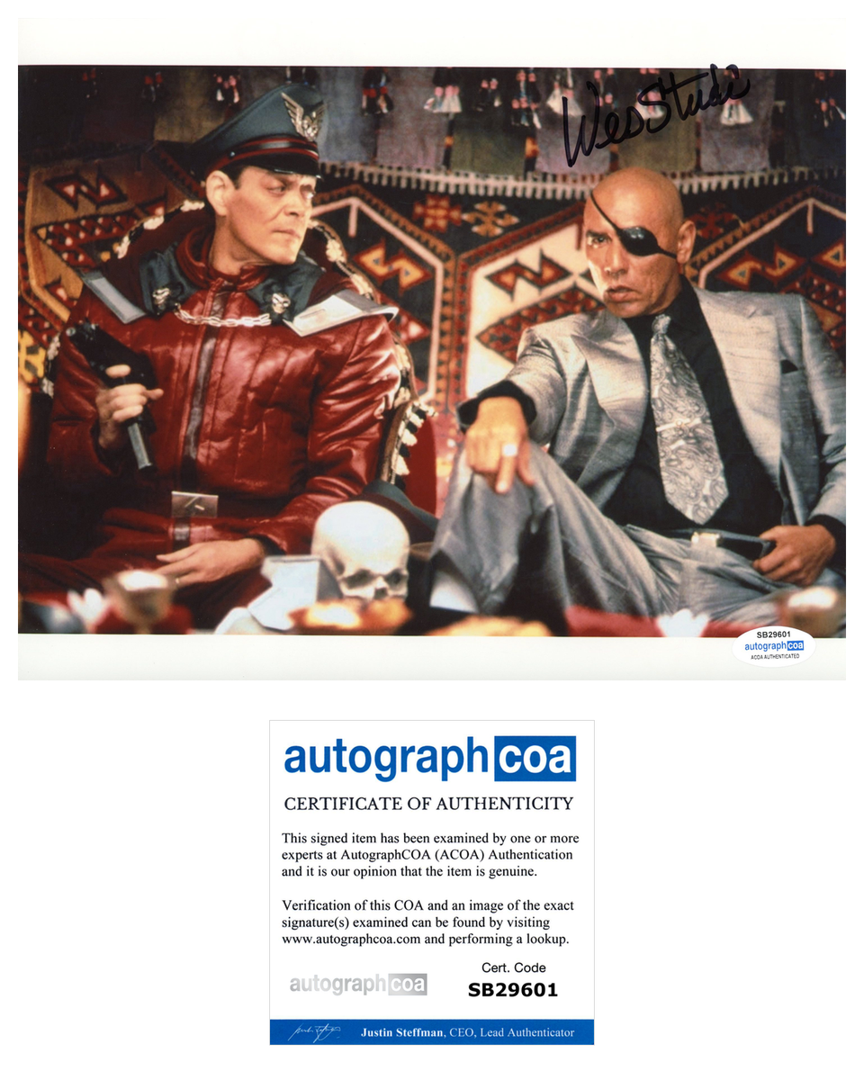 Wes Studi Street Fighter Signed Autograph 8x10 Photo ACOA | Outlaw ...