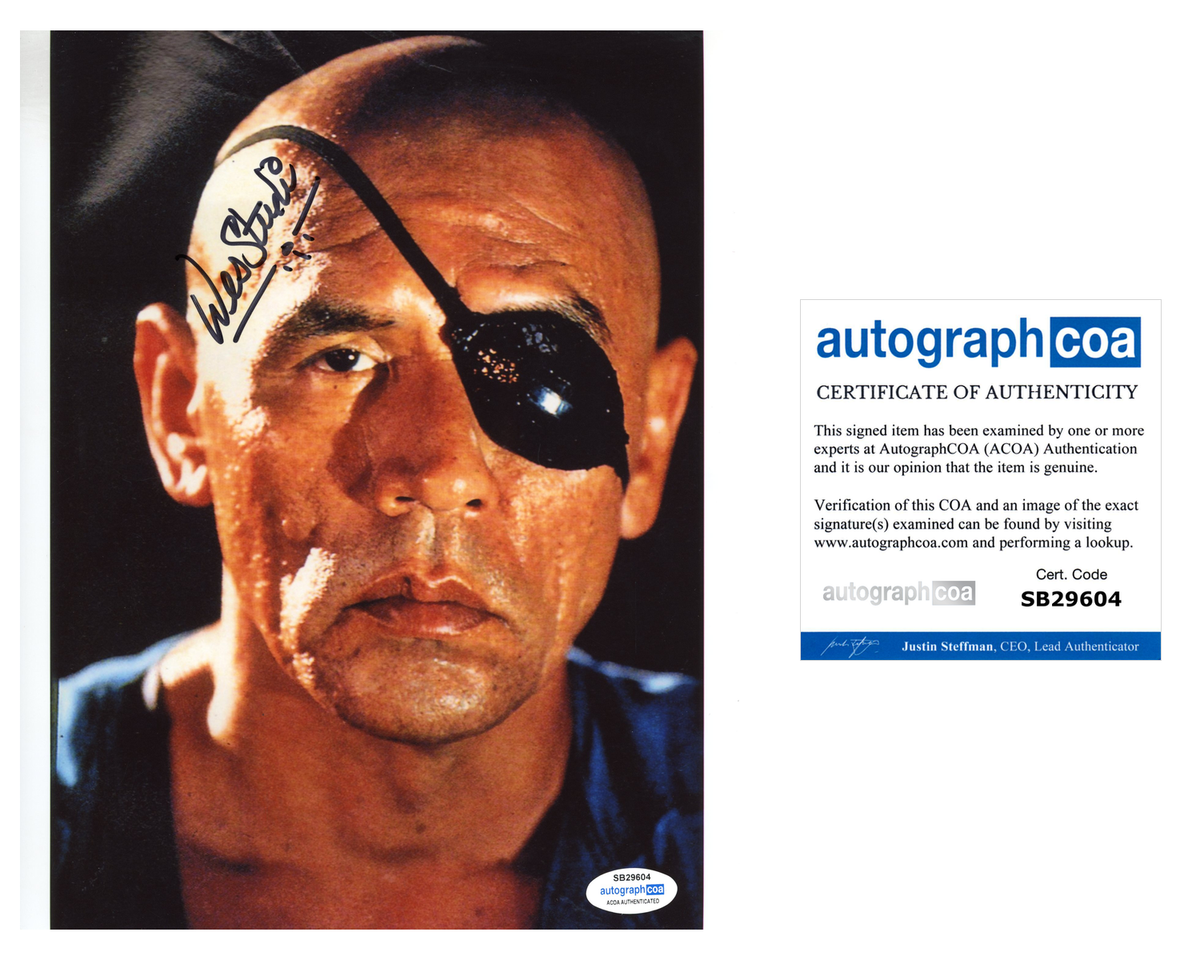 Wes Studi Street Fighter Signed Autograph 8x10 Photo ACOA | Outlaw ...