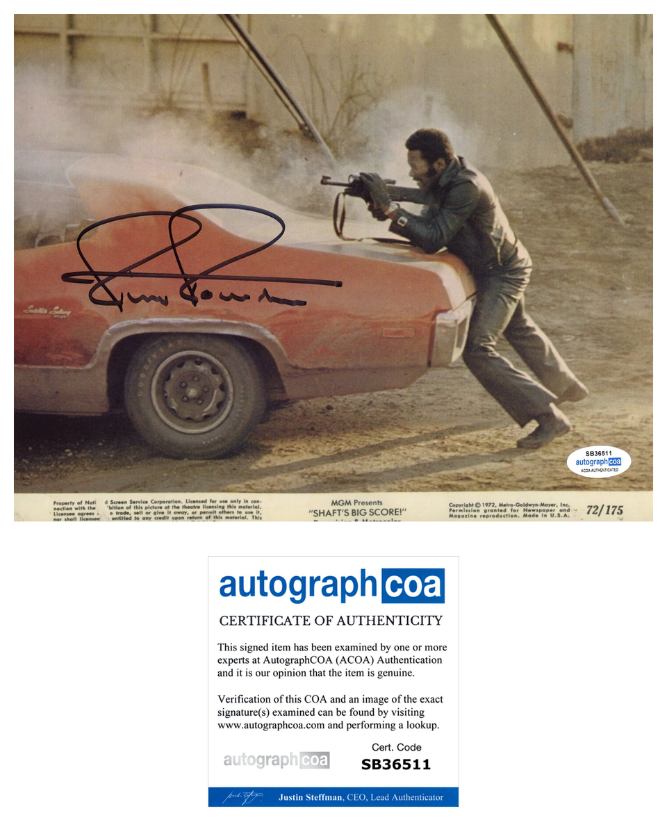 Richard Roundtree Shaft Signed Autograph 8x10 Photo ACOA | Outlaw ...