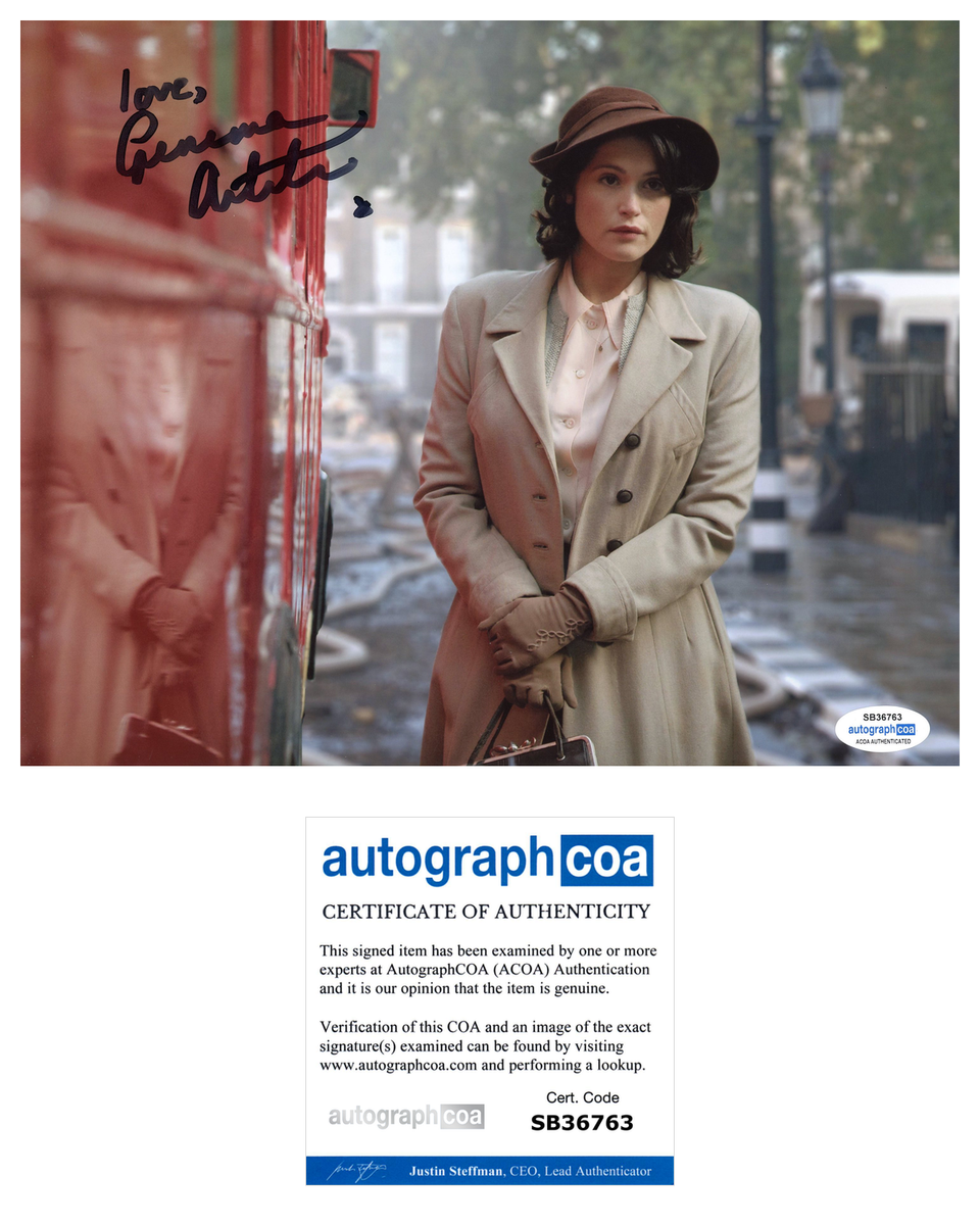 Gemma Arterton Their Finest Signed Autograph 8x10 Photo ACOA | Outlaw ...