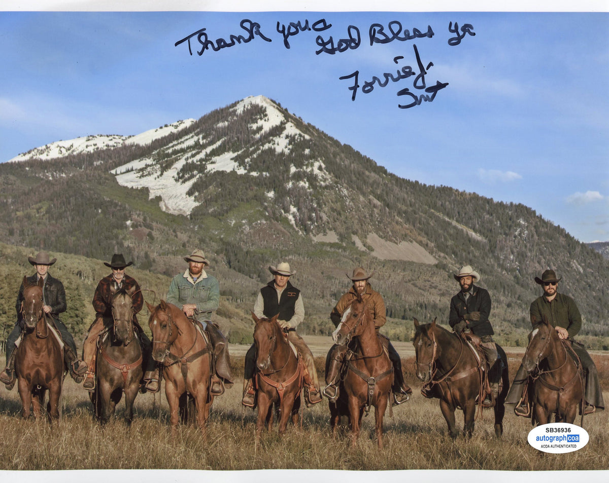 Forrie J Smith Yellowstone Signed Autograph 8x10 Photo ACOA | Outlaw ...