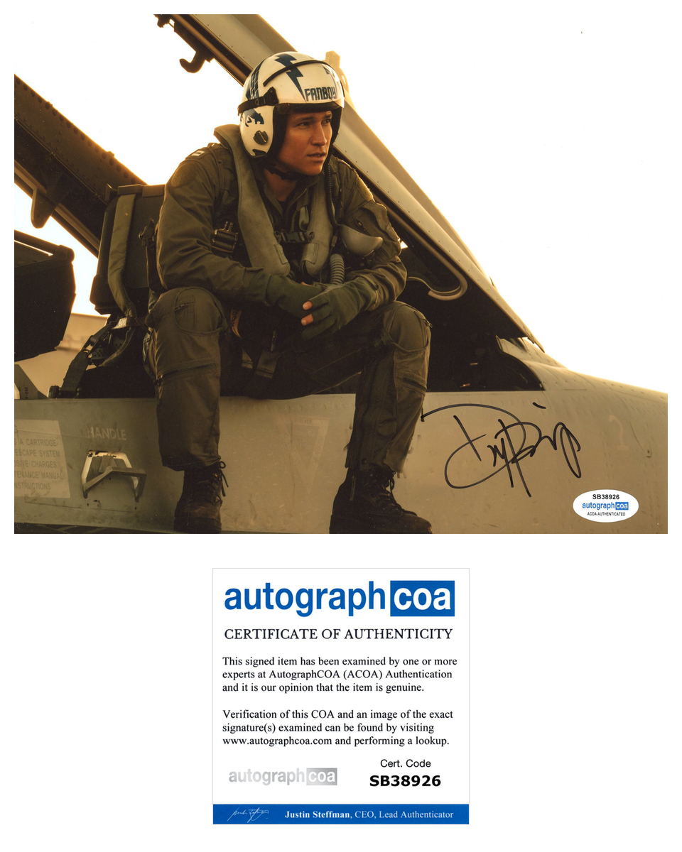 Danny Ramirez Top Gun Fanboy Signed Autograph 8x10 Photo ACOA | Outlaw ...