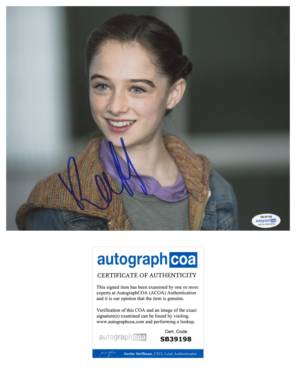 Raffey Cassidy Tomorrowland Signed Autograph 8x10 Photo ACOA | Outlaw ...