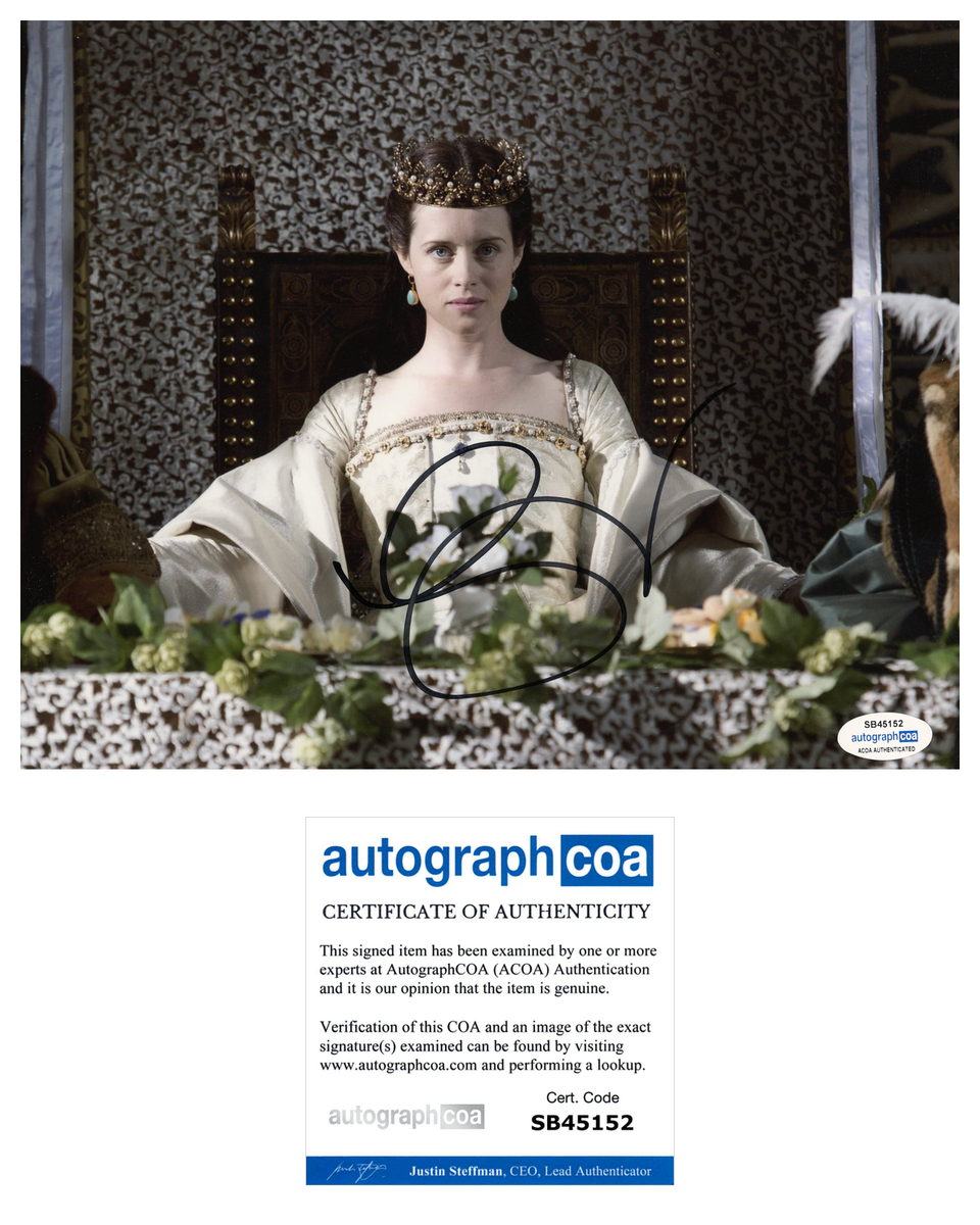 Claire Foy The Crown Signed Autograph 8x10 Photo ACOA | Outlaw Hobbies ...