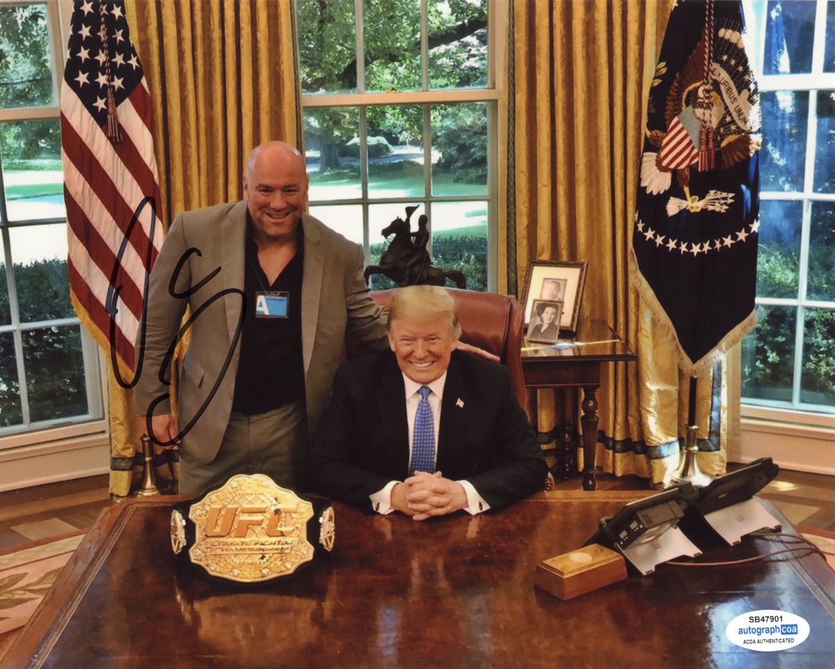 Dana White UFC Signed Autograph 8x10 Photo ACOA | Outlaw Hobbies ...