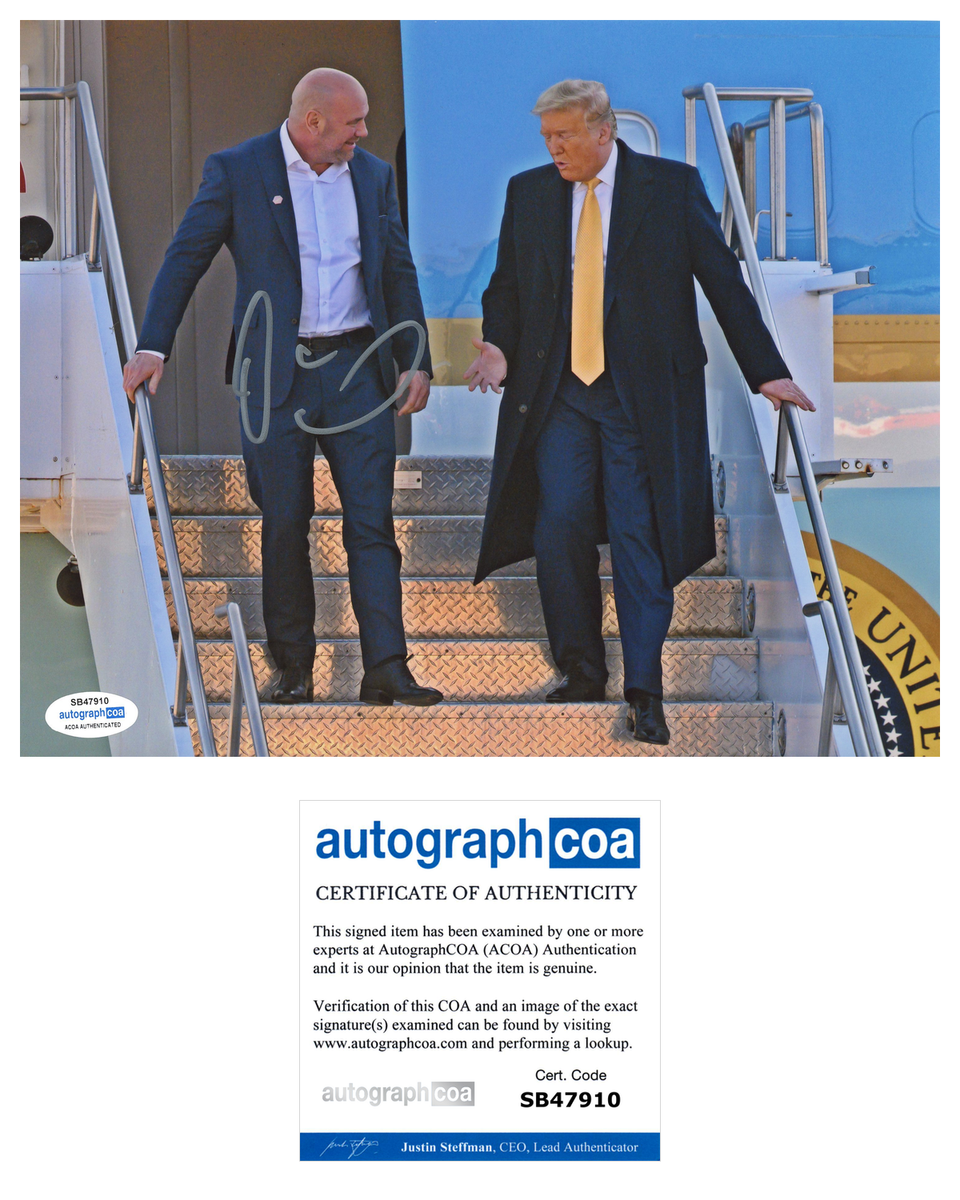 Dana White UFC Signed Autograph 8x10 Photo ACOA | Outlaw Hobbies ...