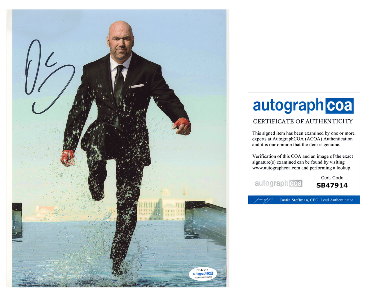 Dana White UFC Signed Autograph 8x10 Photo ACOA | Outlaw Hobbies ...