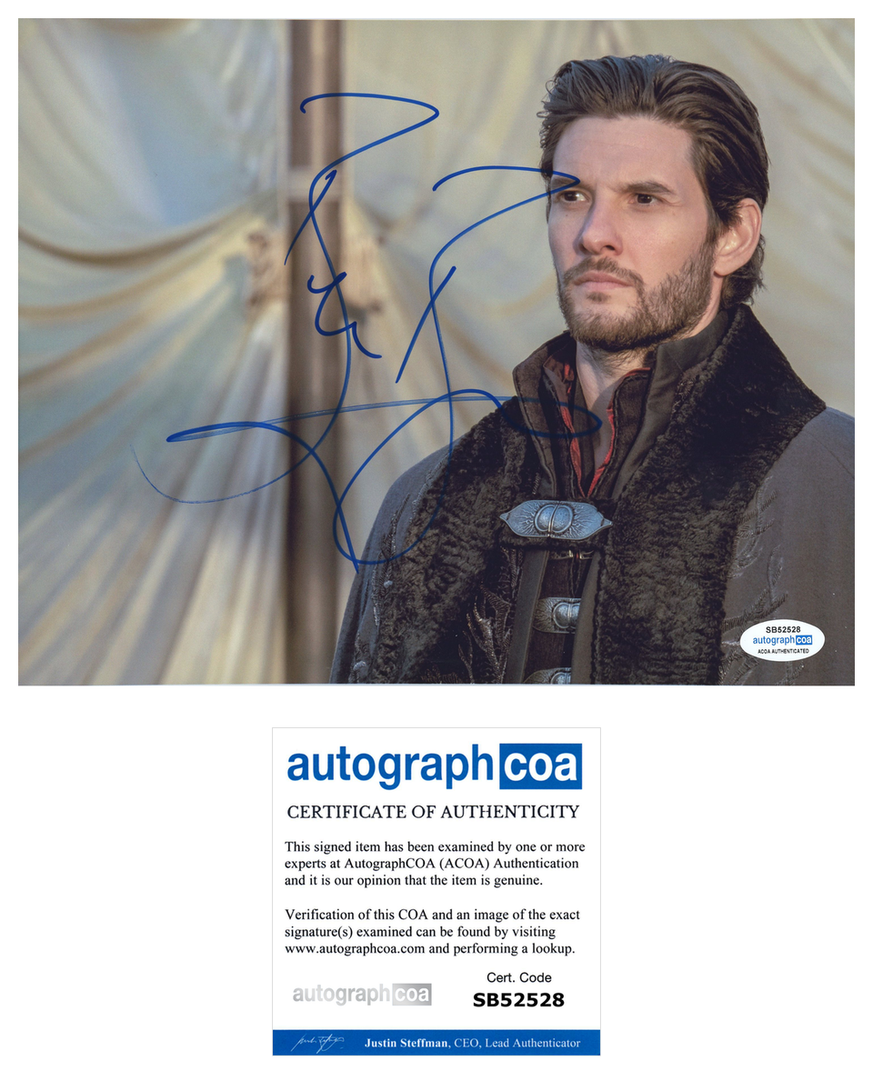 Ben Barnes Shadow and Bone Signed Autograph 8x10 Photo ACOA | Outlaw ...