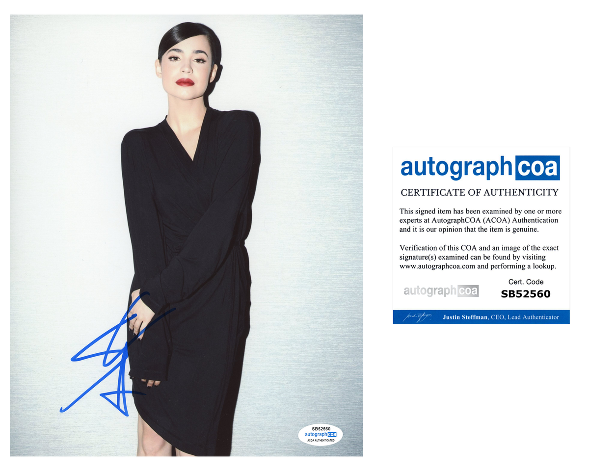 Sofia Carson Purple Hearts Sexy Signed Autograph 8x10 Photo ACOA ...