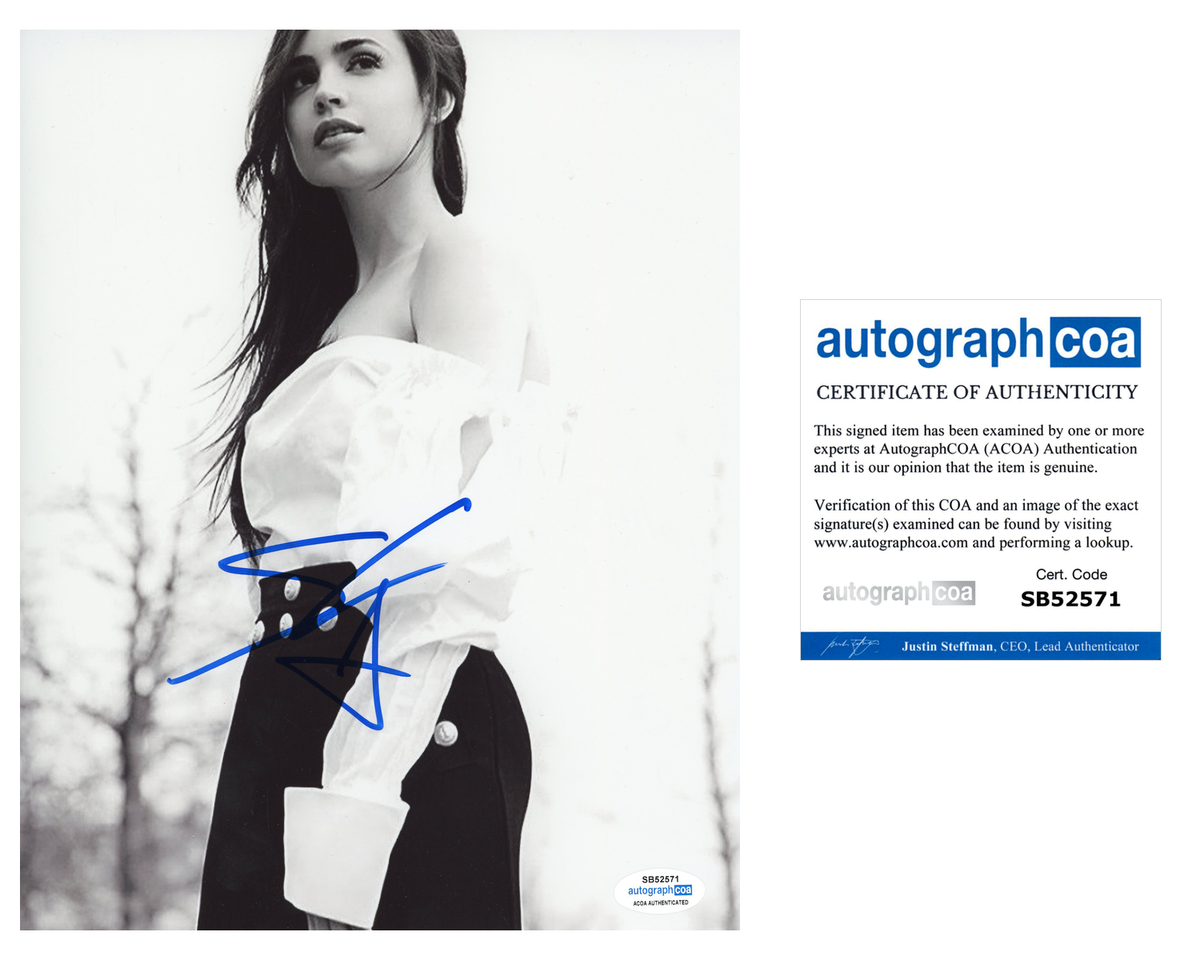 Sofia Carson Purple Hearts Sexy Signed Autograph 8x10 Photo ACOA ...