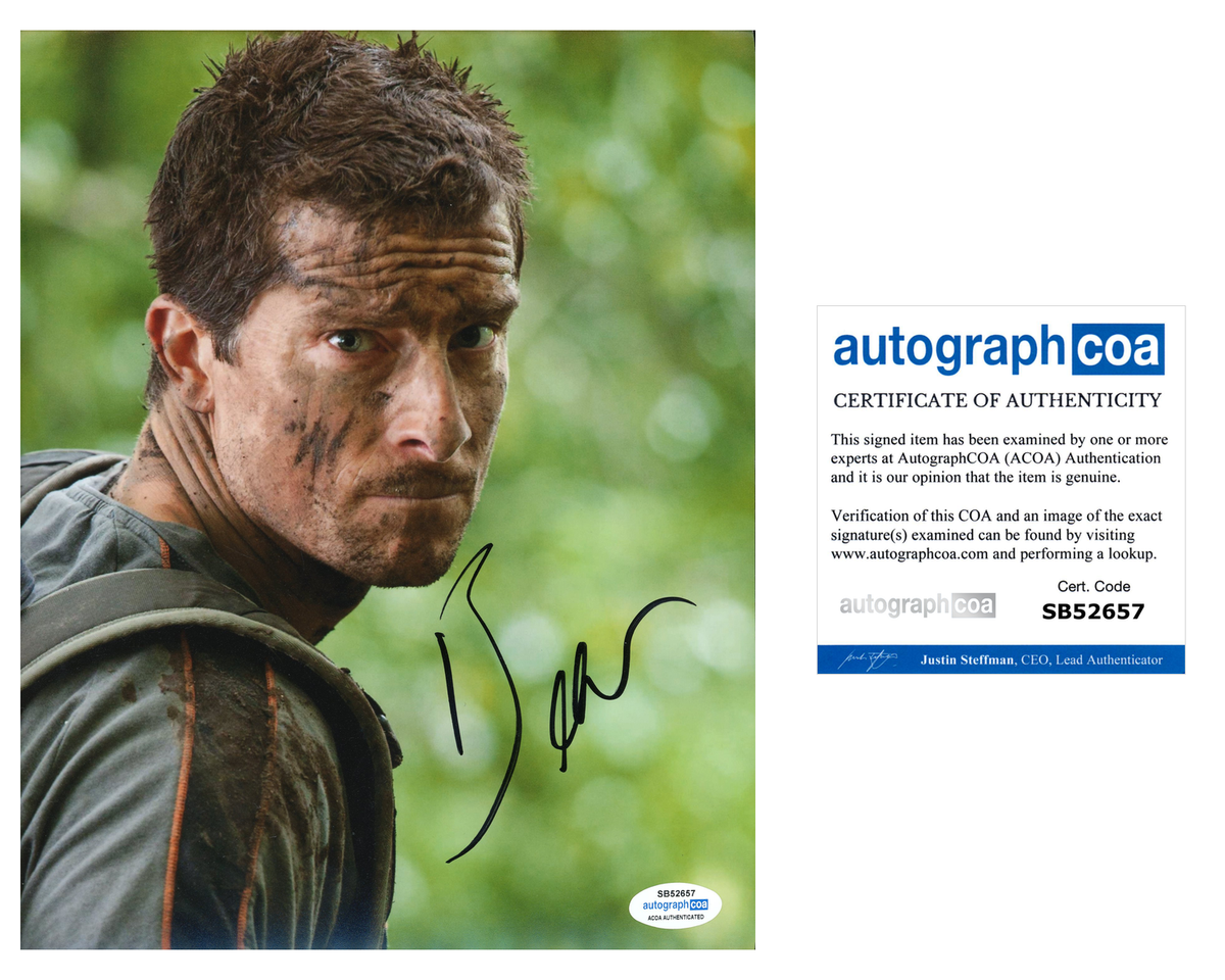 Bear Grylls Man Vs Wild Signed Autograph 8x10 Photo ACOA | Outlaw ...