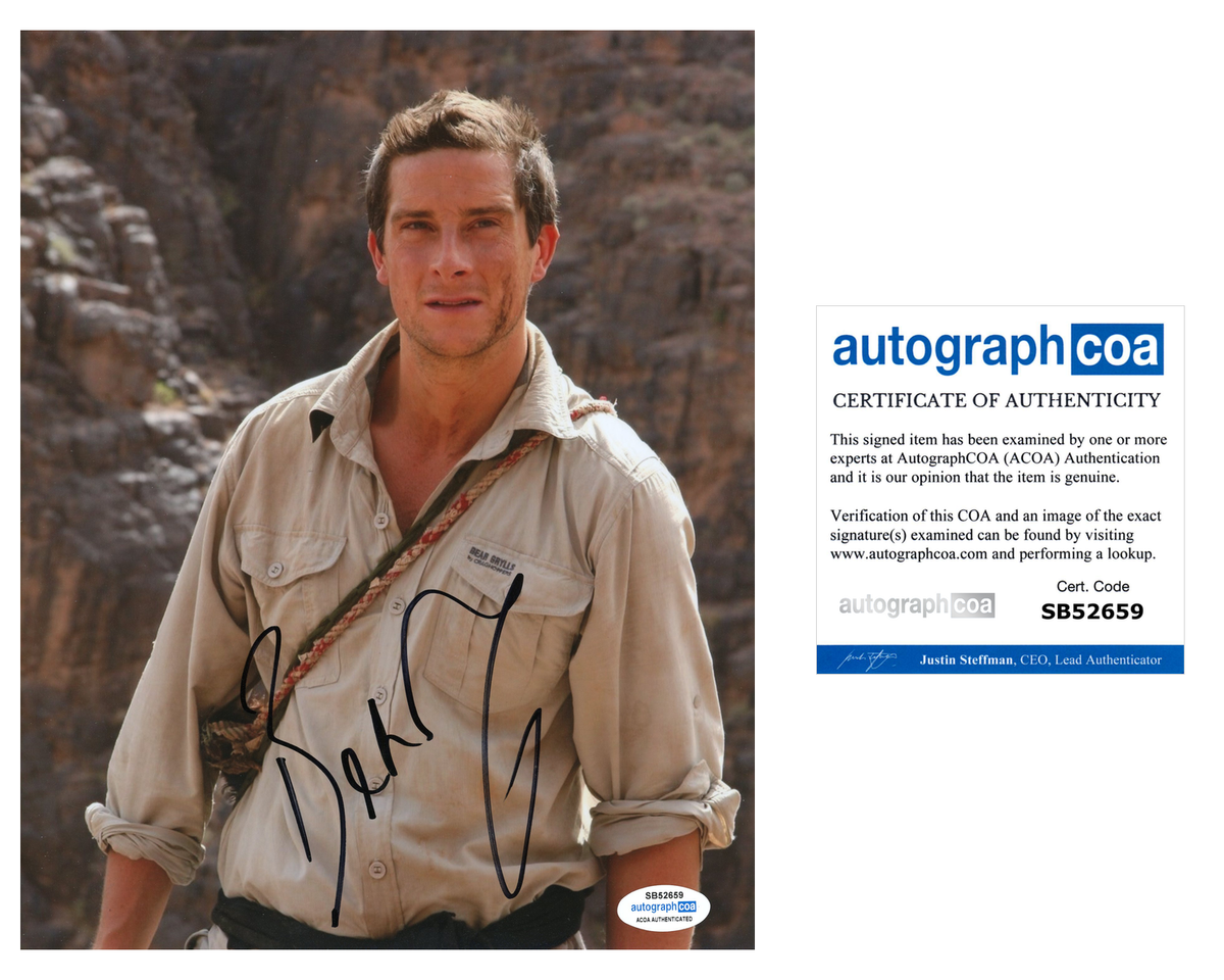 Bear Grylls Man Vs Wild Signed Autograph 8x10 Photo ACOA | Outlaw ...