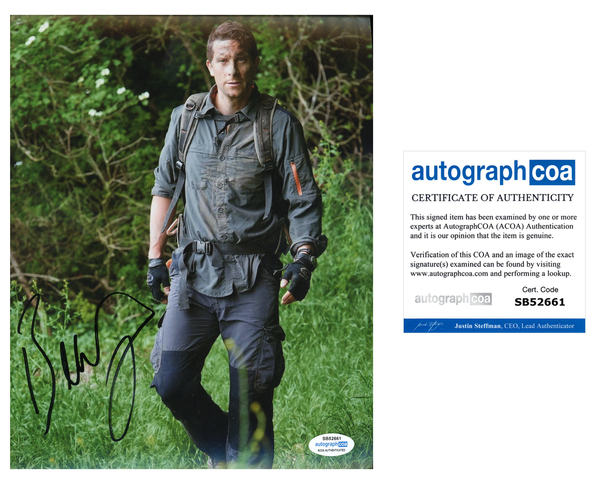 Bear Grylls Man Vs Wild Signed Autograph 8x10 Photo ACOA | Outlaw ...